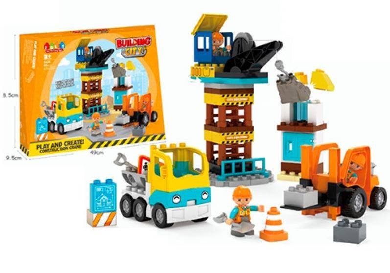 Конструктор стройплощадка Кран+транспорт и фигурки 68 деталей JDLT 5436 купить в Харькове ...